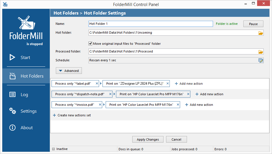 Automatically Distribute Print Jobs Between Printers Using Filenames