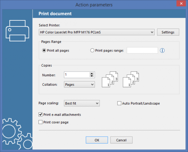 Print Document Action - FolderMill